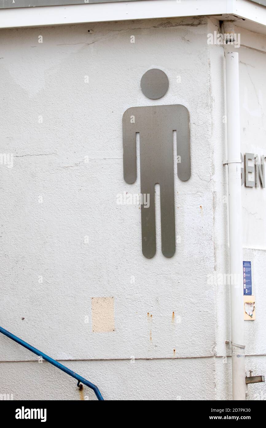 English restroom sign hi-res stock photography and images - Alamy