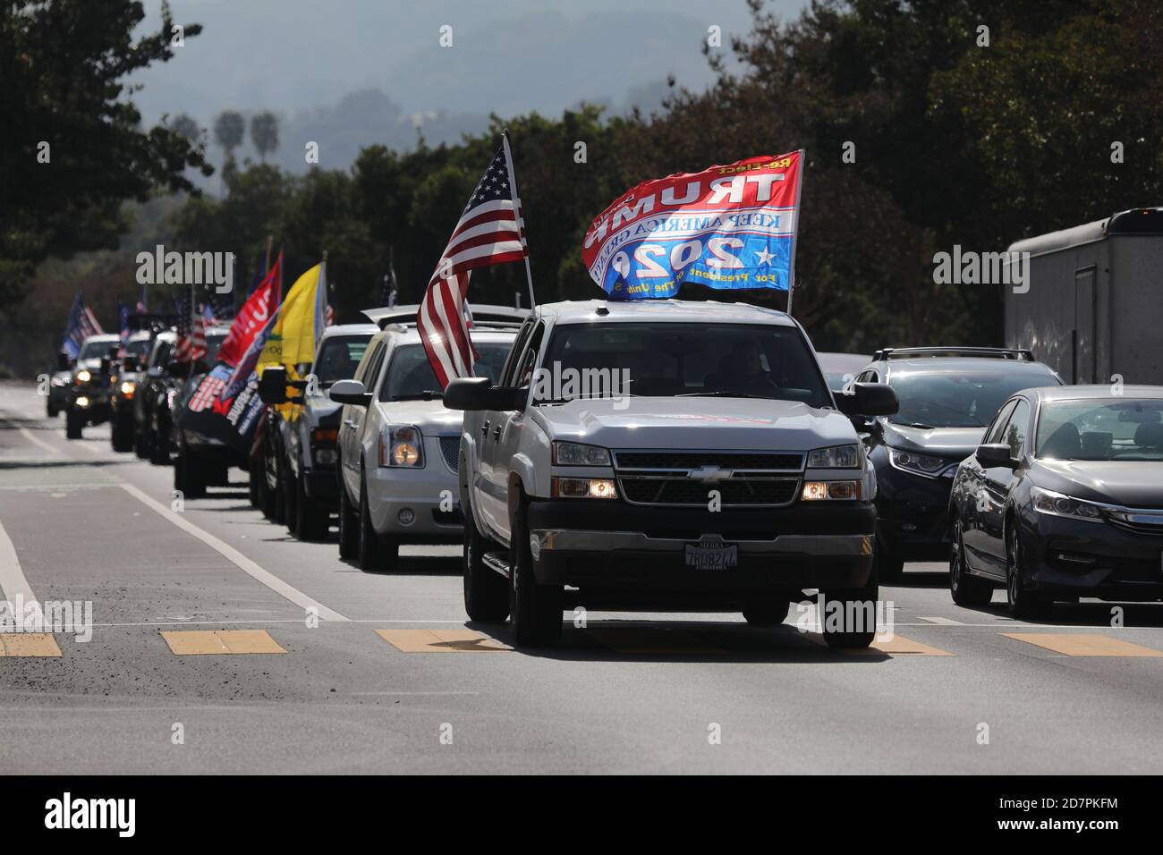 Trump truck hi-res stock photography and images - Alamy