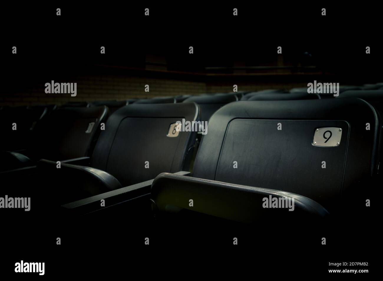 Theatre chairs numbers hi-res stock photography and images - Alamy