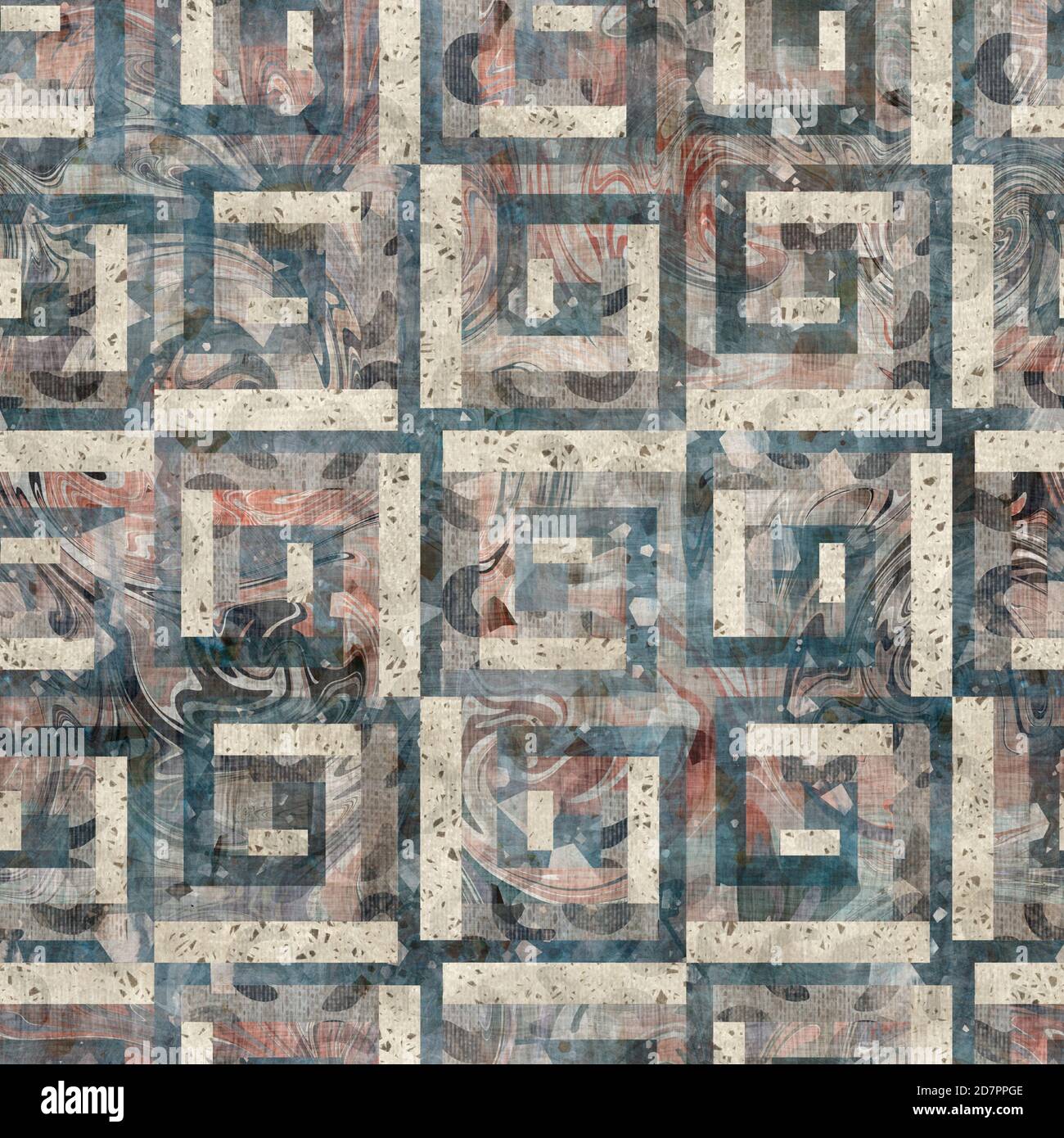 Chic formal grungy geo texture seamless pattern Stock Photo - Alamy