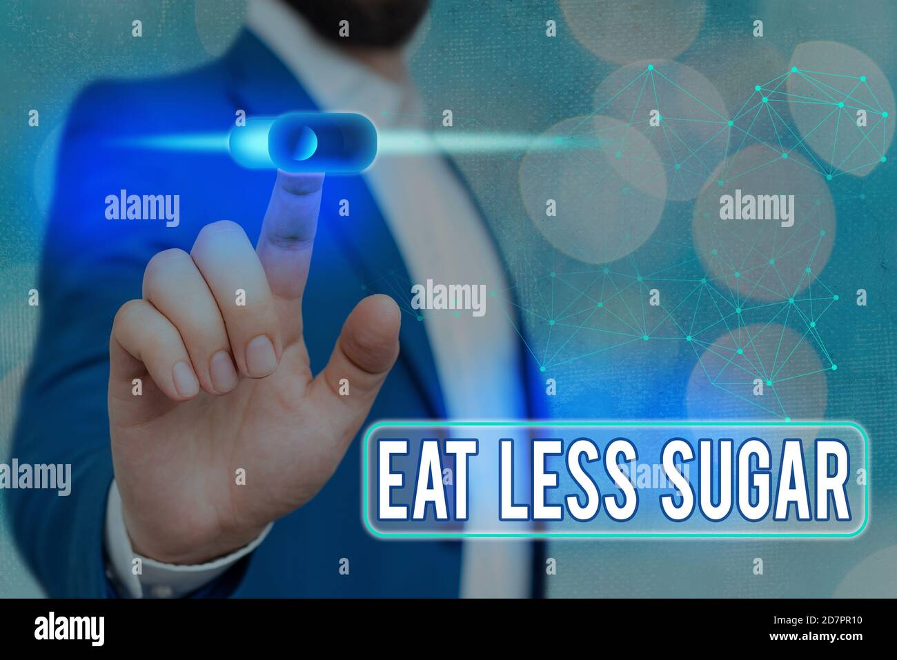 Handwriting text Eat Less Sugar. Conceptual photo reducing sugar intake ...