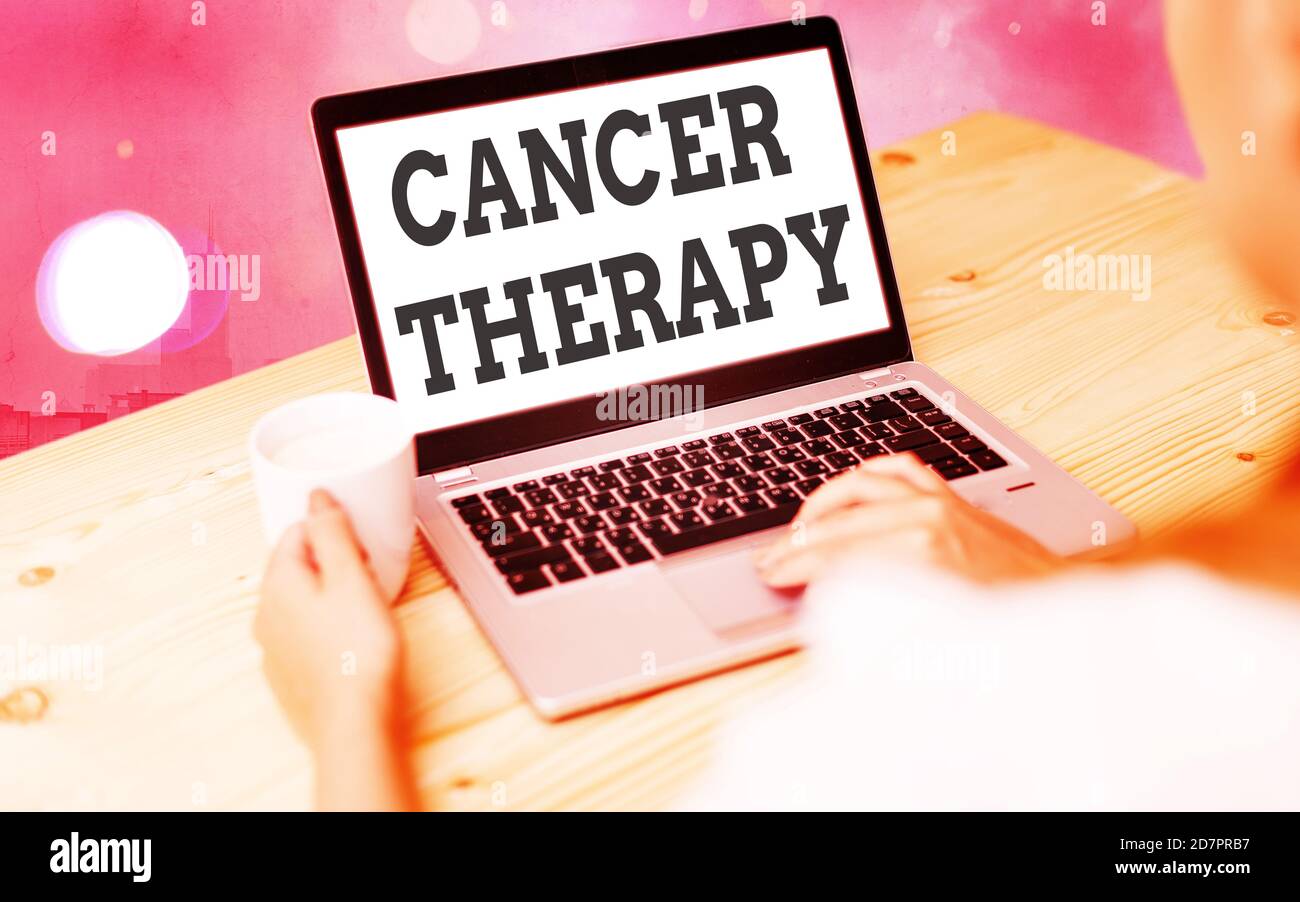 Word writing text Cancer Therapy. Business photo showcasing the ...