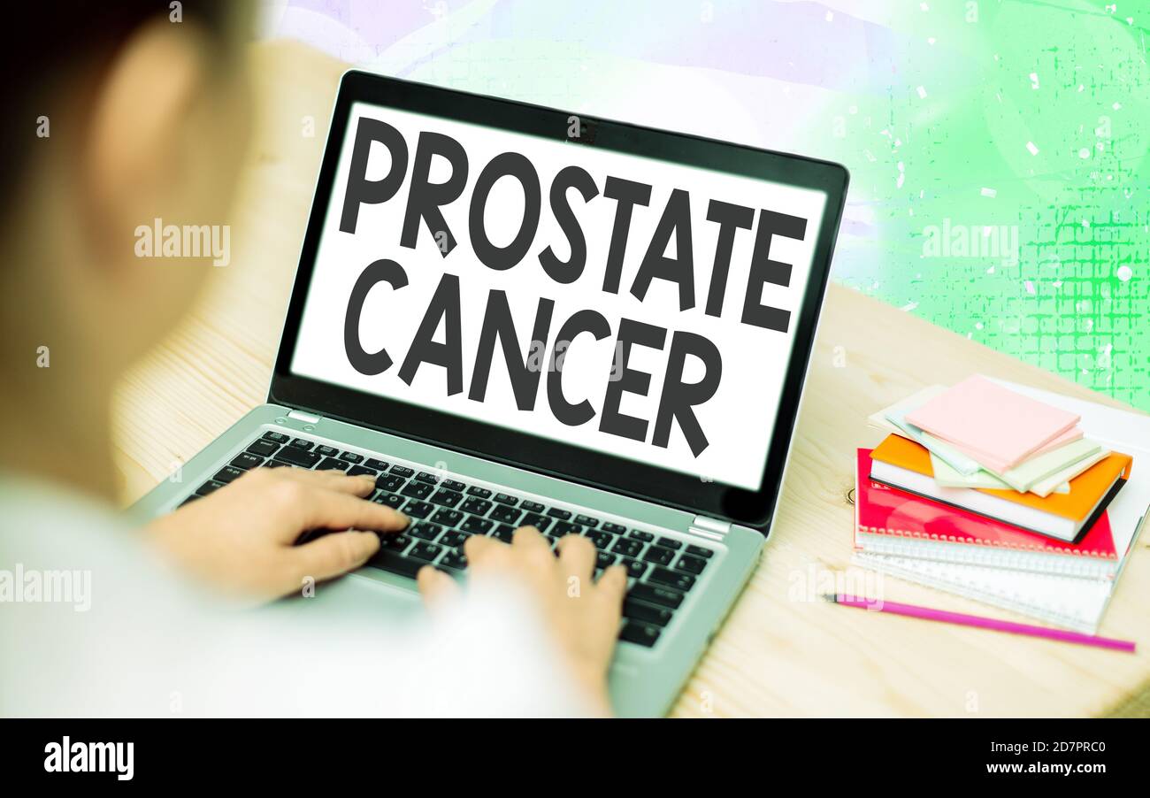 Word writing text Prostate Cancer. Business photo showcasing ...