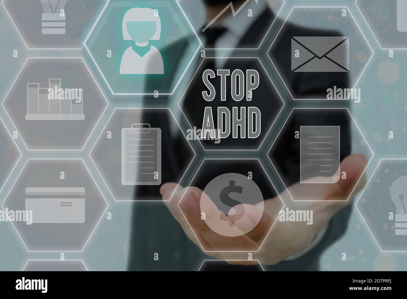 Handwriting text writing Stop Adhd. Conceptual photo treat a disorder ...