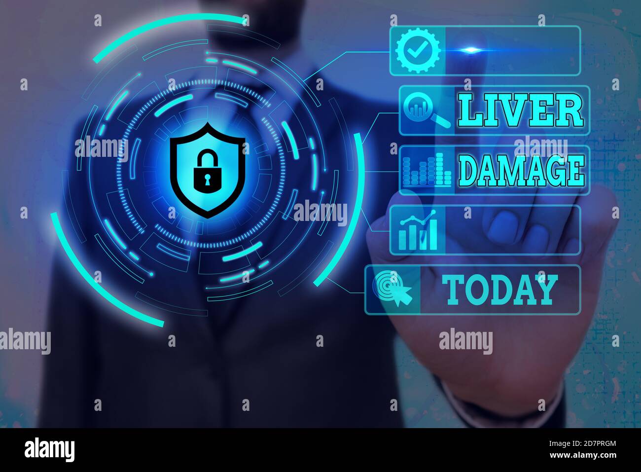 Word writing text Liver Damage. Business photo showcasing any disorder ...