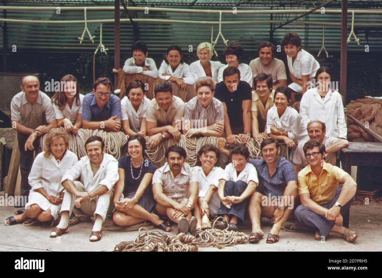 The staff of the Rovenj; Yugoslavia branch of the Ruder Boskovic ...