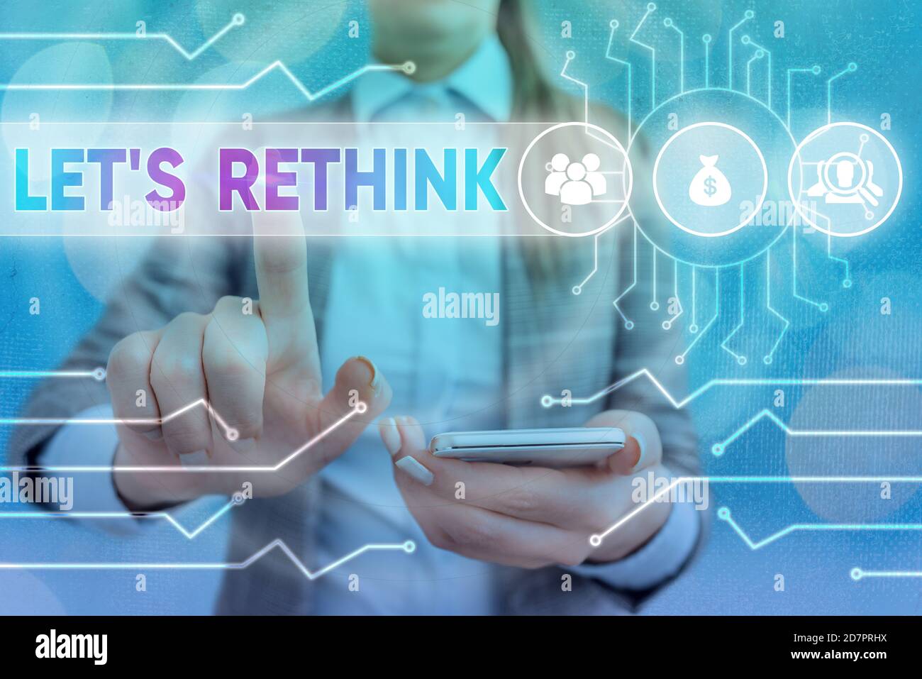 Handwriting text writing Let S Rethink. Conceptual photo an ...