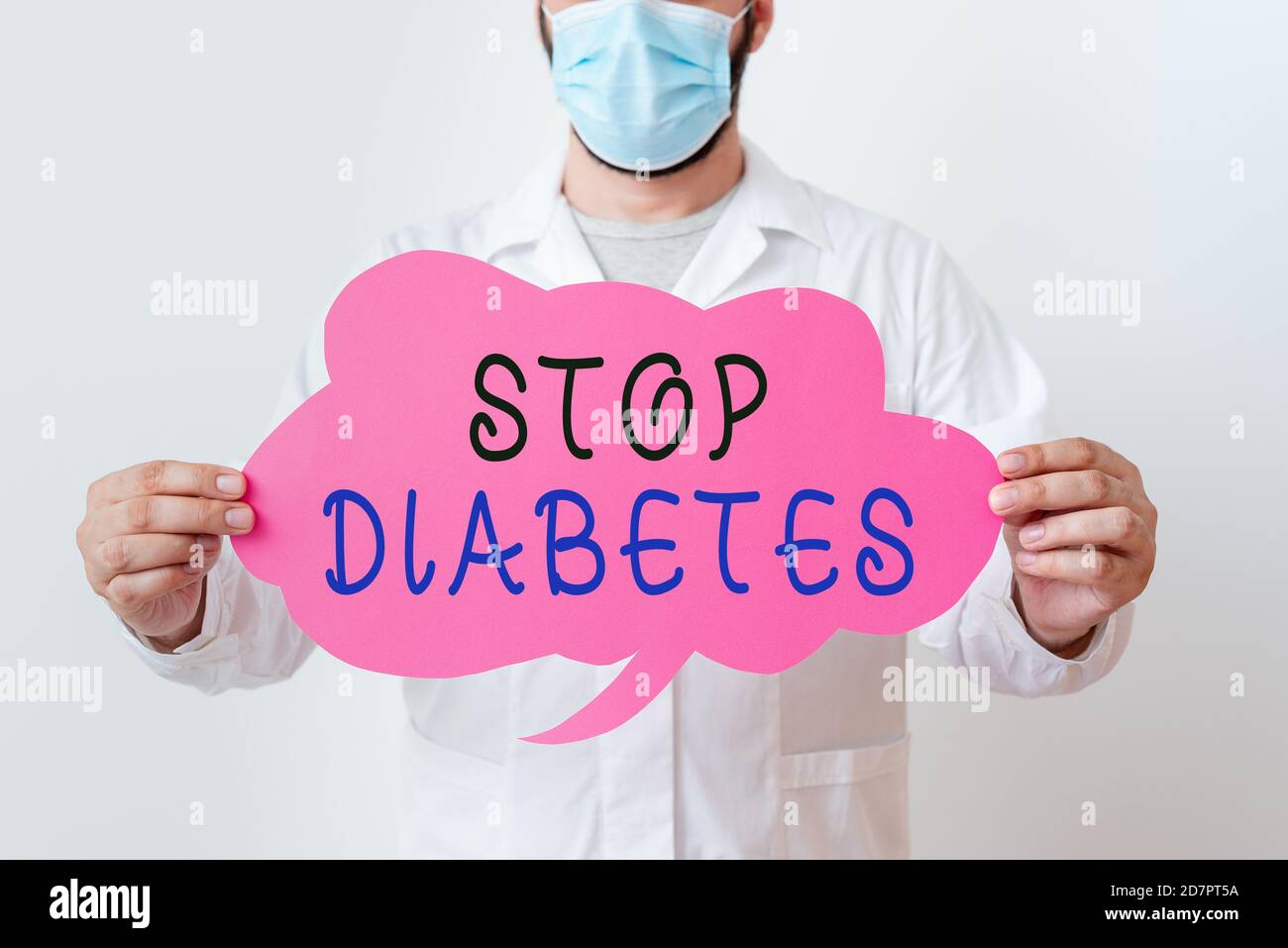 Text sign showing Stop Diabetes. Business photo text prevent the ...