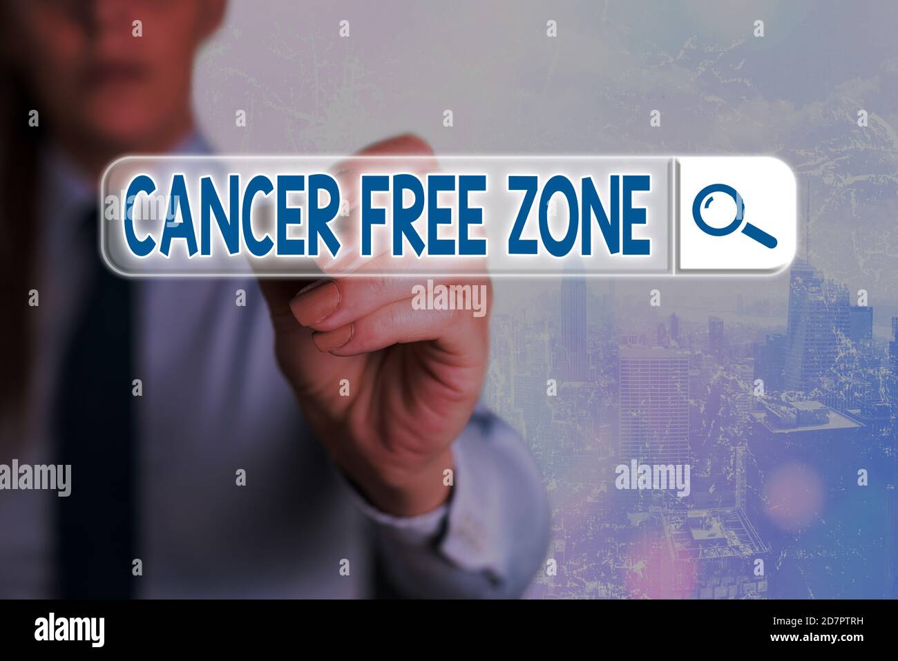 Conceptual hand writing showing Cancer Free Zone. Concept meaning ...