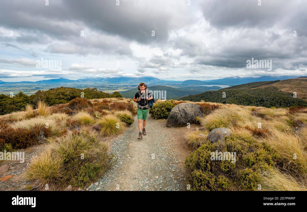 Hiker on kepler track hi-res stock photography and images - Alamy