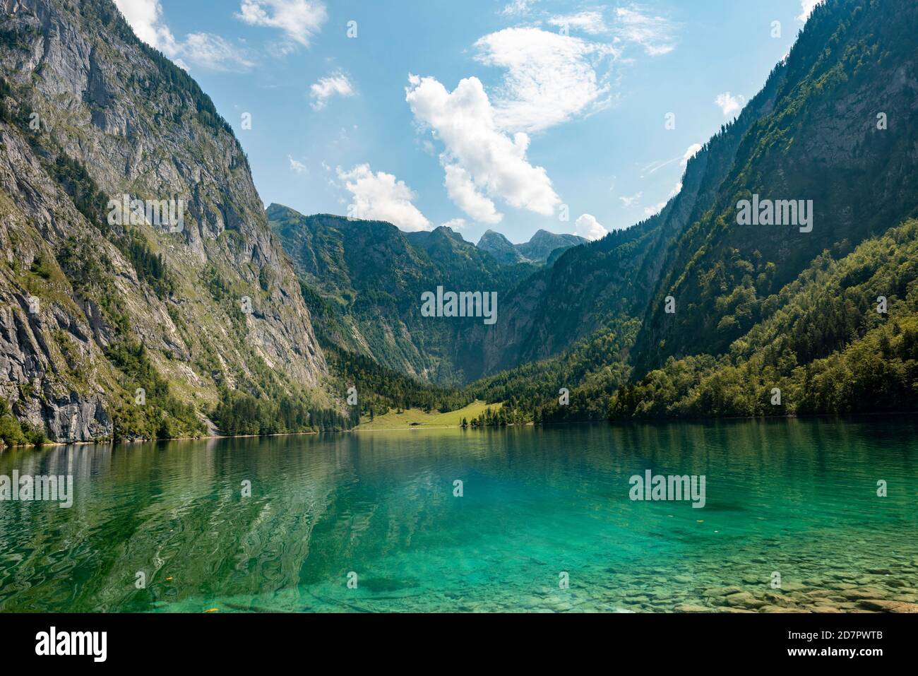 Upper Lake, Salet am Koenigssee, Berchtesgaden National Park ...