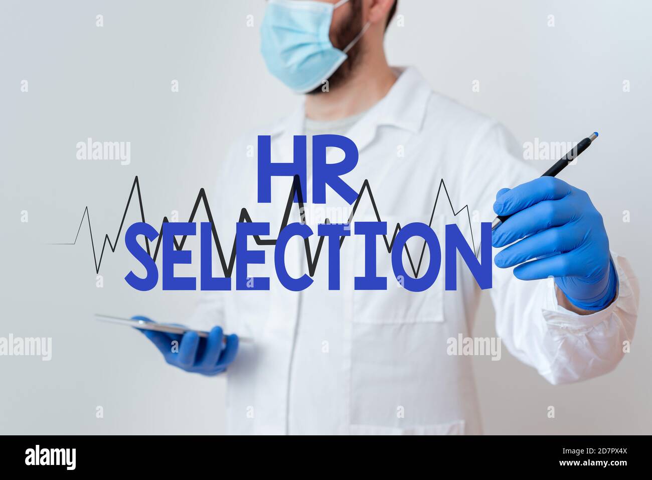 Conceptual hand writing showing Hr Selection. Concept meaning Process ...