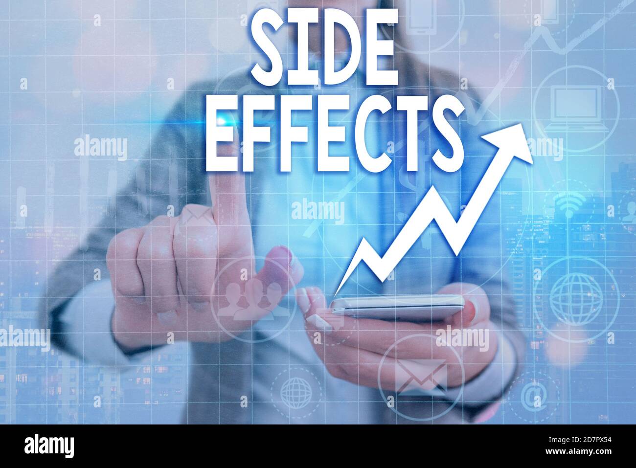 Writing note showing Side Effects. Business concept for Typically ...