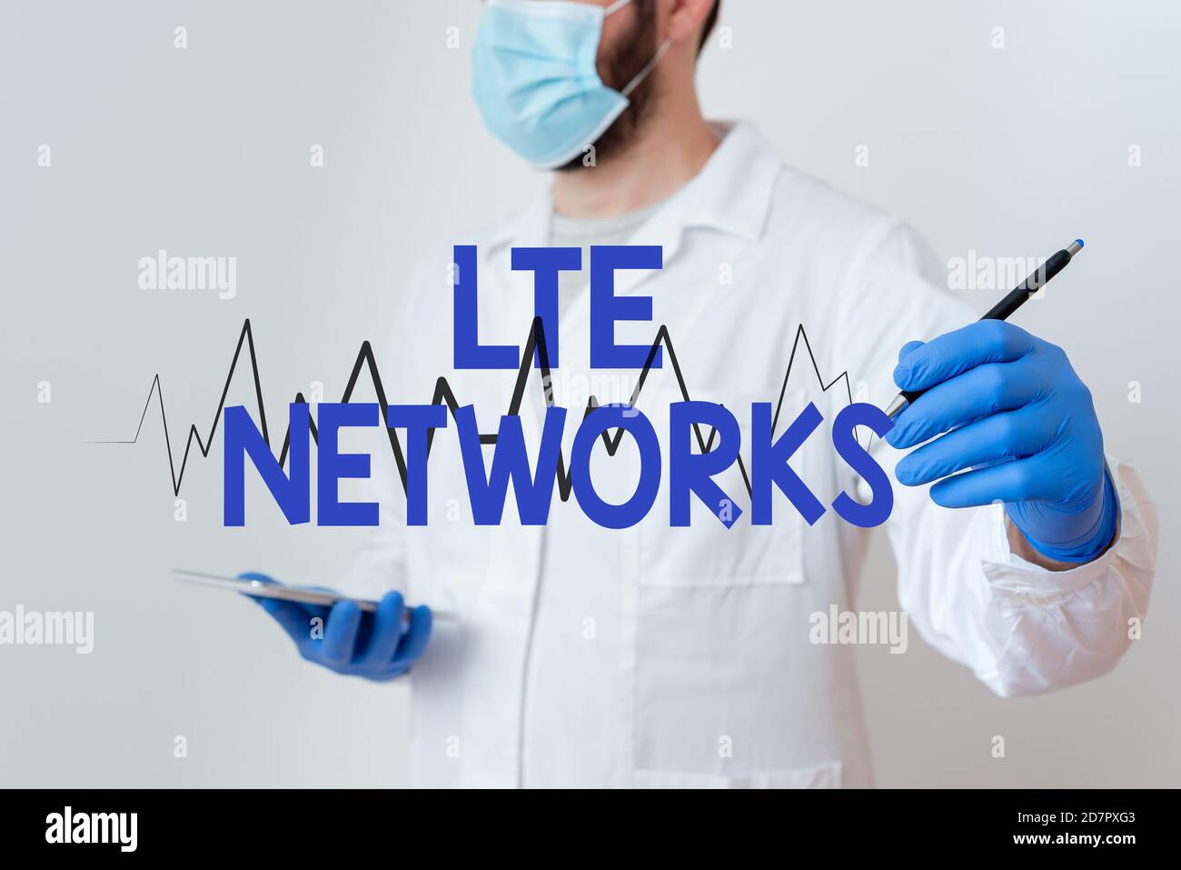 Conceptual Hand Writing Showing Lte Networks Concept Meaning Fastest Network Connection