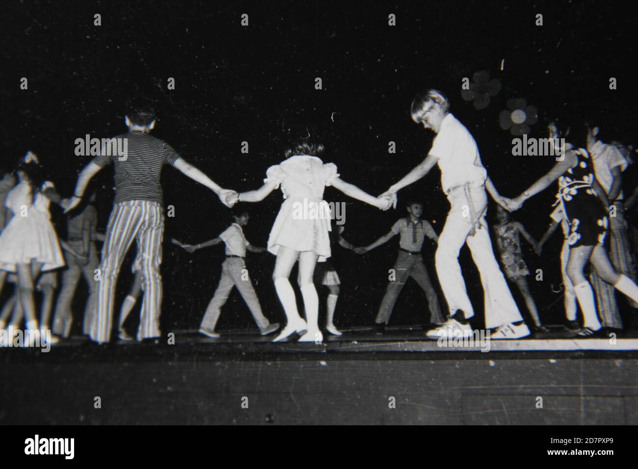 Fine 1970s black and white photography of young kids performing in a ...