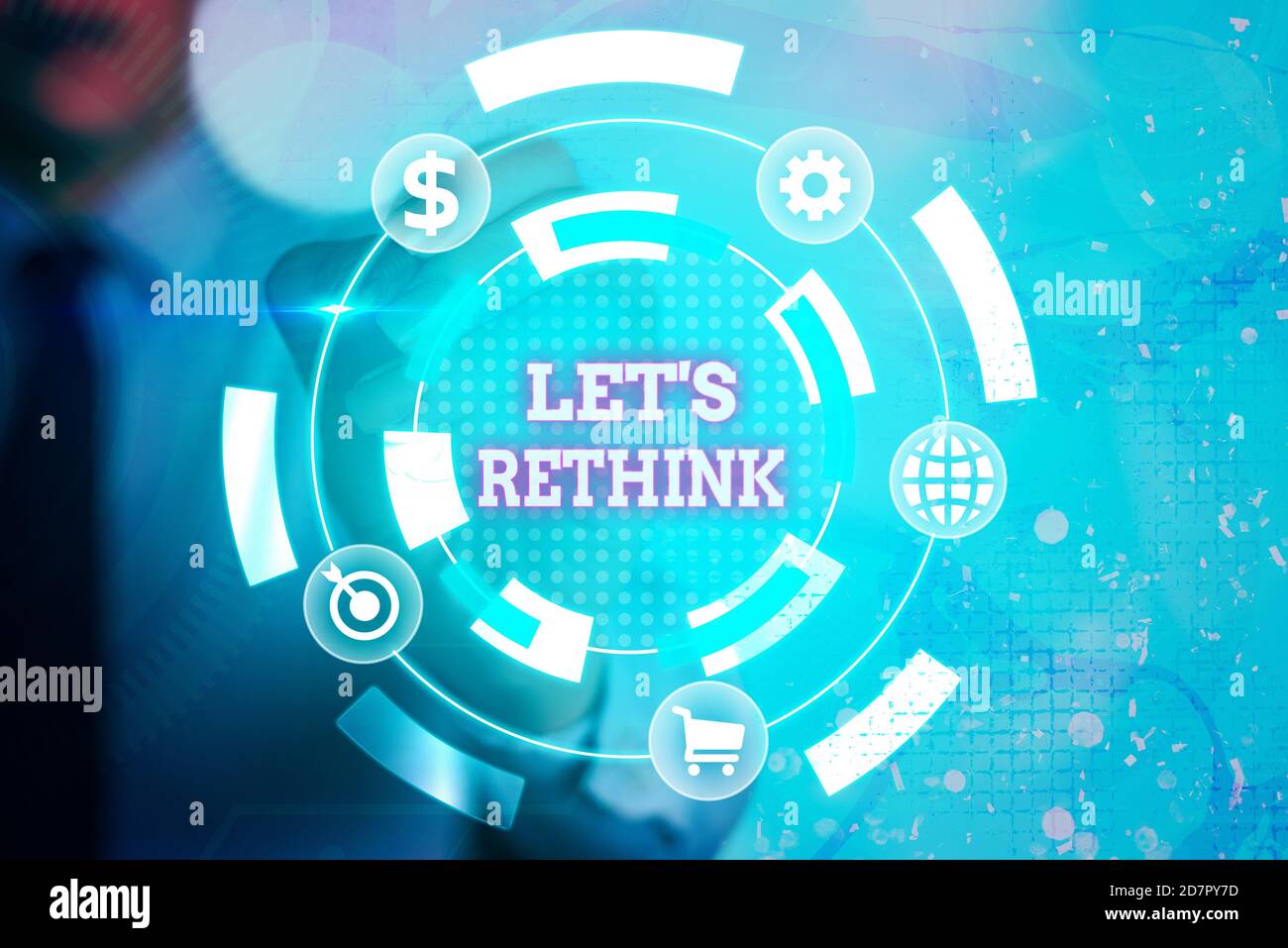 Writing note showing Let S Rethink. Business concept for an ...