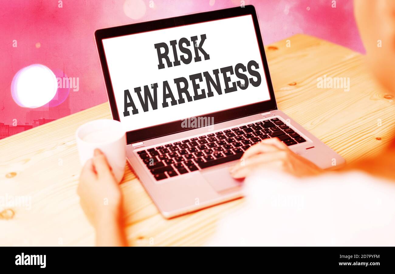 Word writing text Risk Awareness. Business photo showcasing recognizing ...