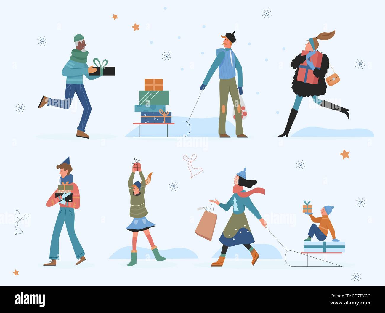 Celebrating man woman characters hi-res stock photography and images ...