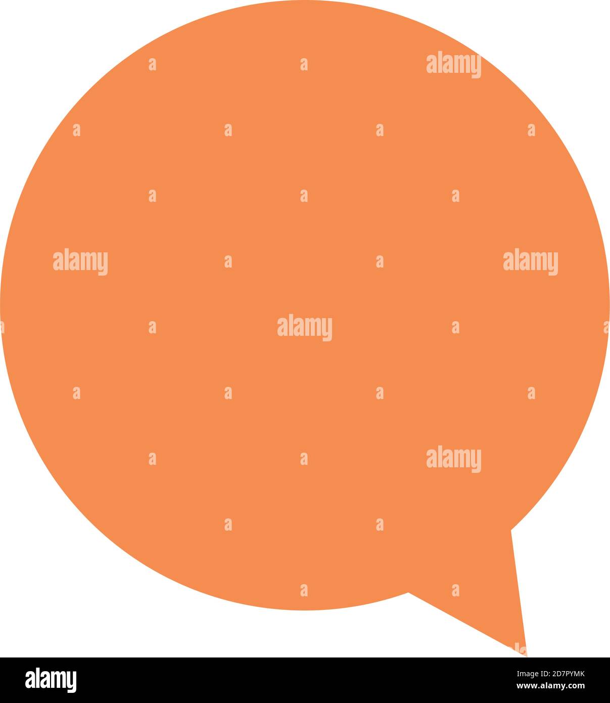 round speech bubble icon over white background, vector illustration ...