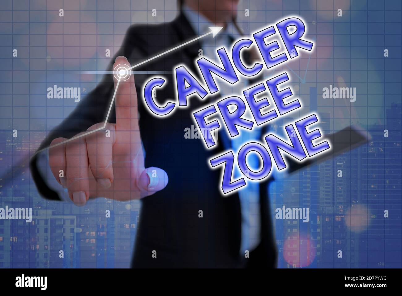 Handwriting text Cancer Free Zone. Conceptual photo supporting cancer ...