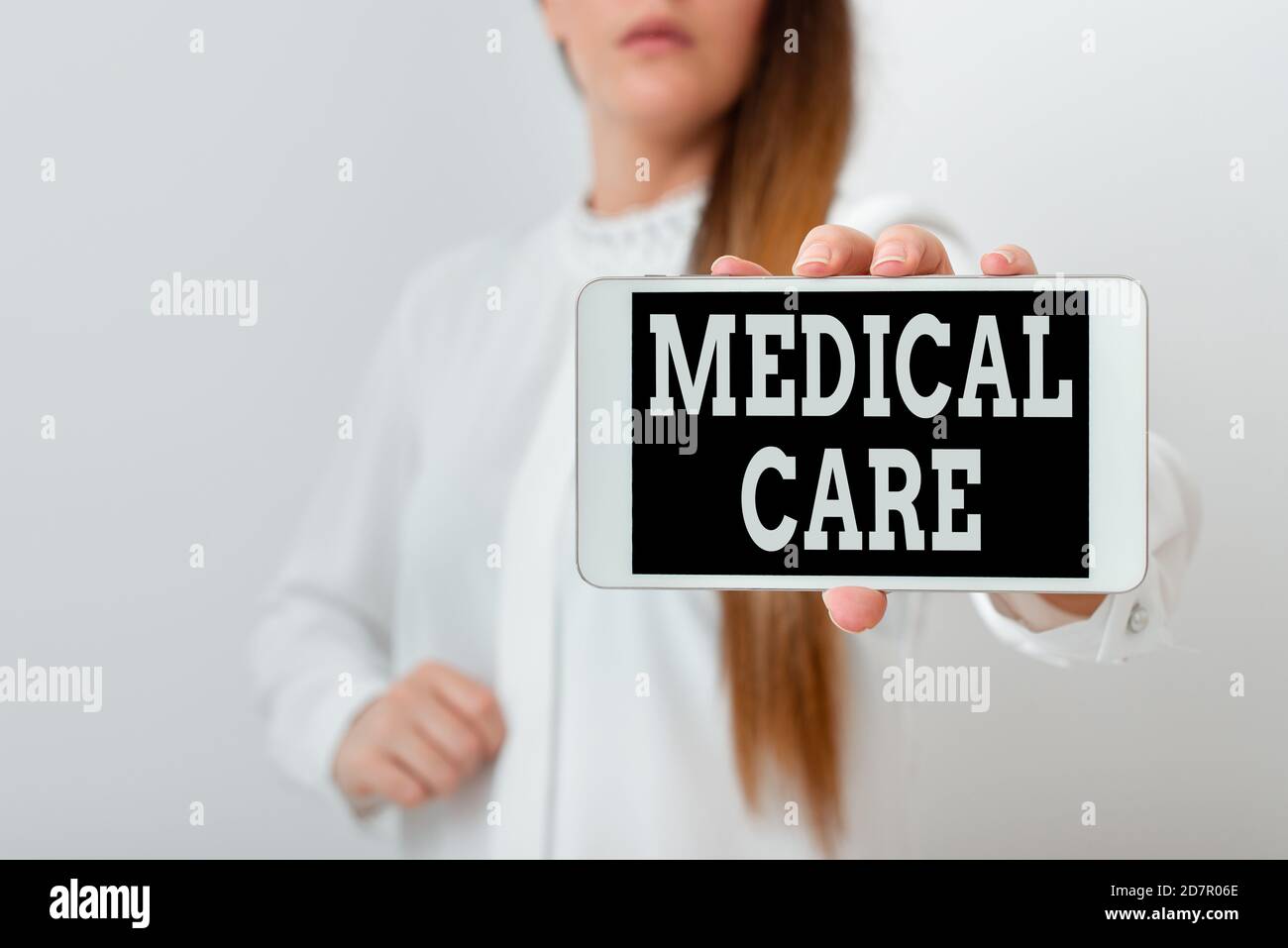 Conceptual hand writing showing Medical Care. Concept meaning the ...