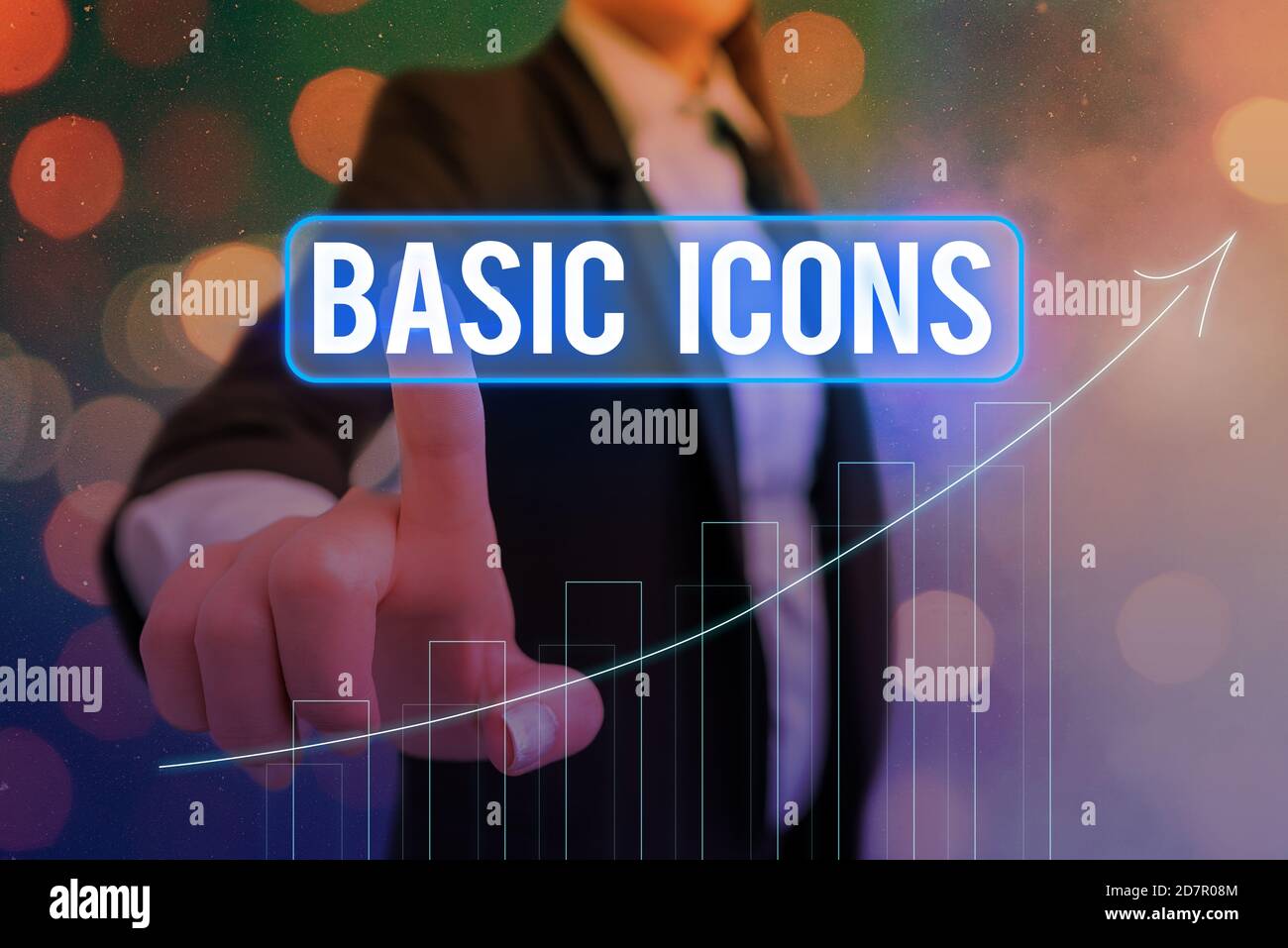Conceptual hand writing showing Basic Icons. Concept meaning pictogram ...