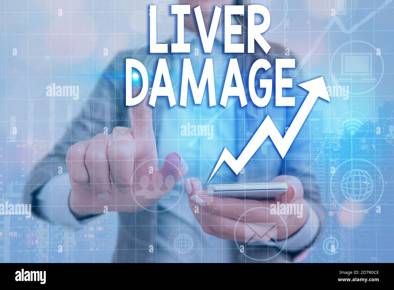 Writing note showing Liver Damage. Business concept for any disorder of ...