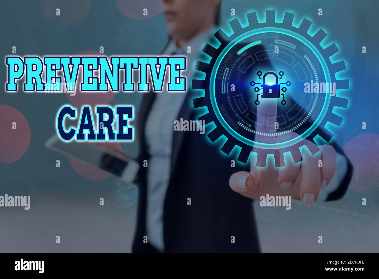 Conceptual hand writing showing Preventive Care. Concept meaning the ...