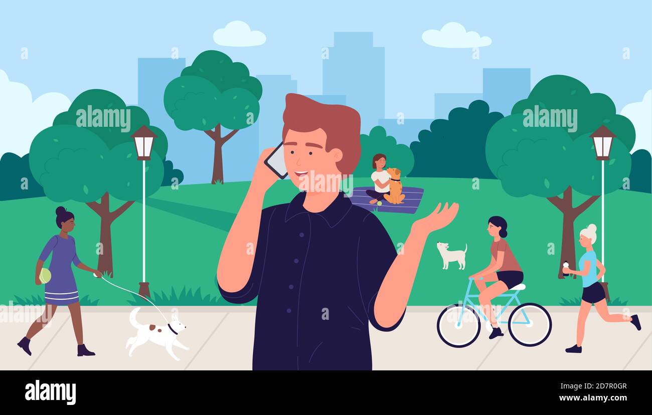 Vector talking man in Stock Vector Images - Alamy