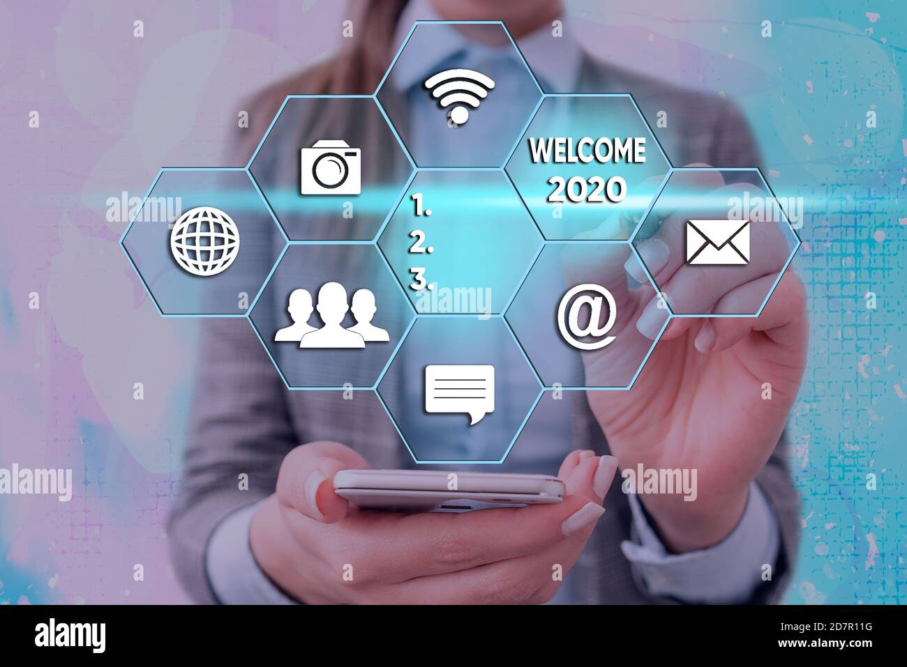 Word writing text Welcome 2020. Business photo showcasing New Year ...