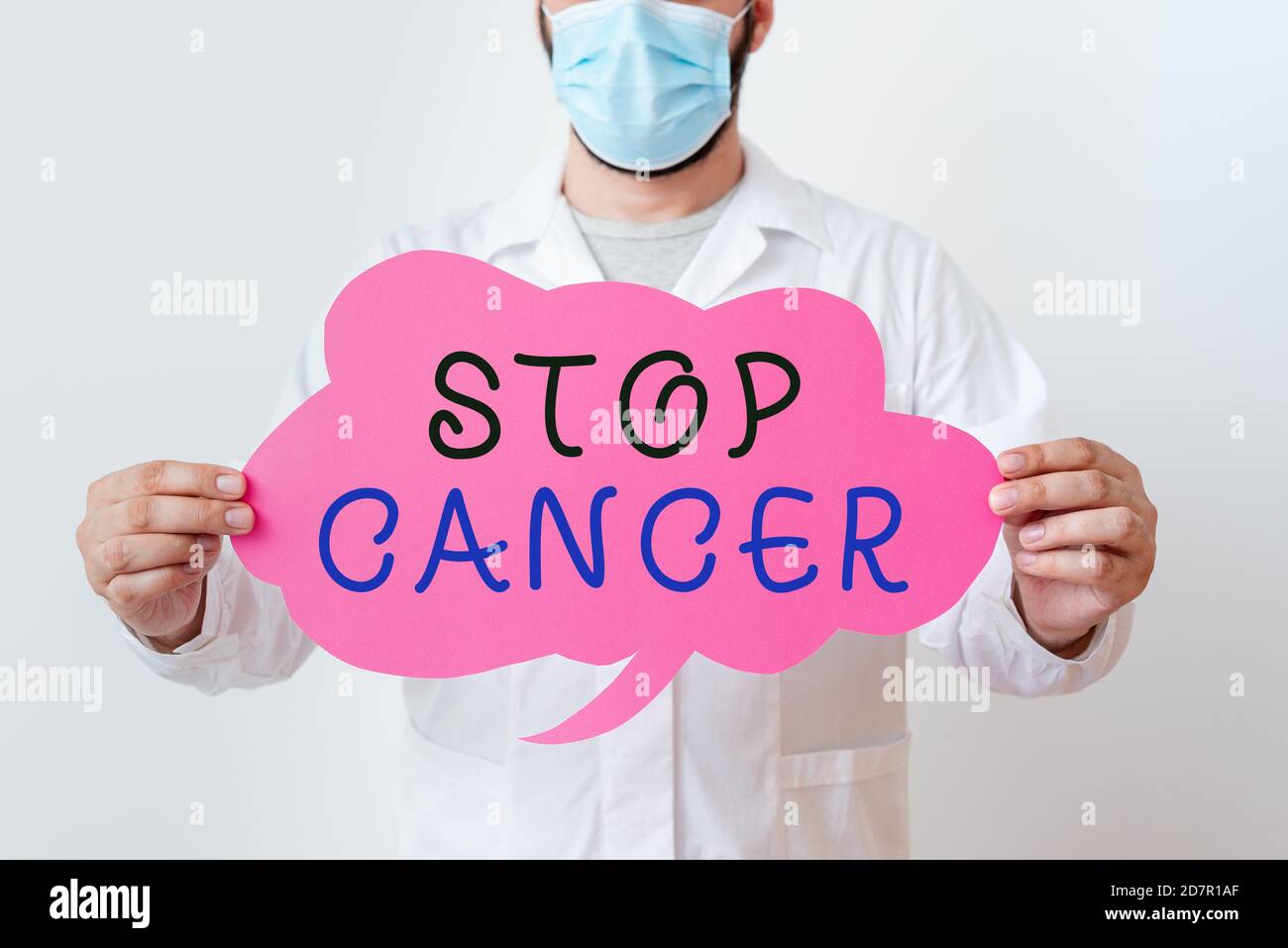 Text sign showing Stop Cancer. Business photo text prevent the ...