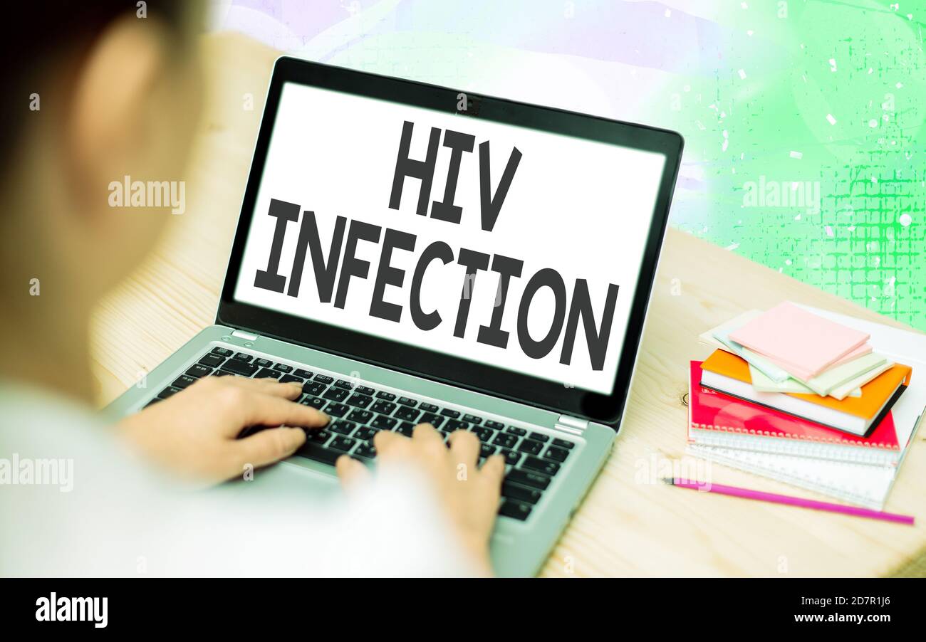 Word writing text Hiv Infection. Business photo showcasing A disease of ...