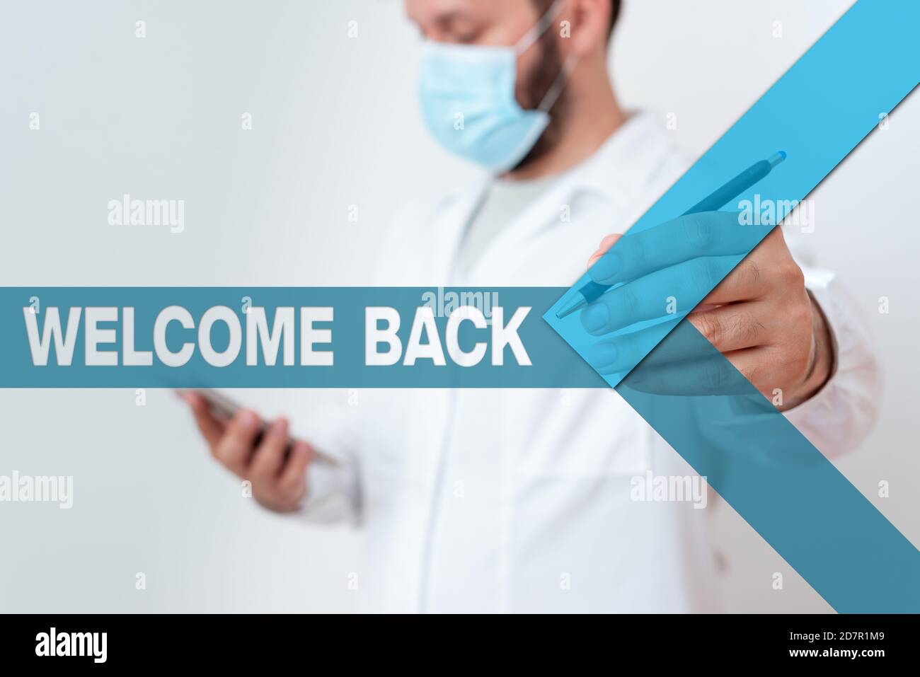Text sign showing Welcome Back. Business photo showcasing Warm ...