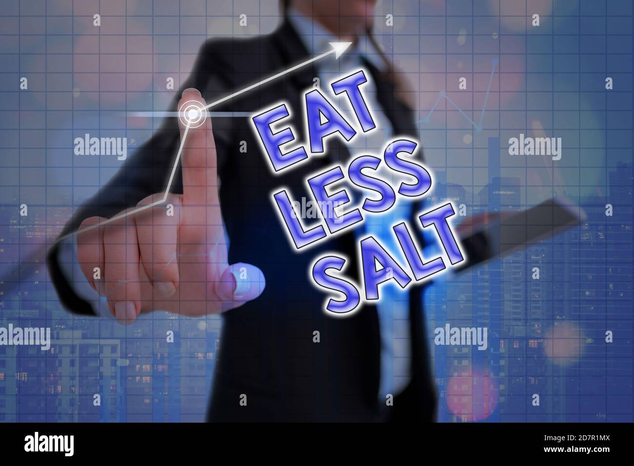 Handwriting text Eat Less Salt. Conceptual photo reducing the sodium ...