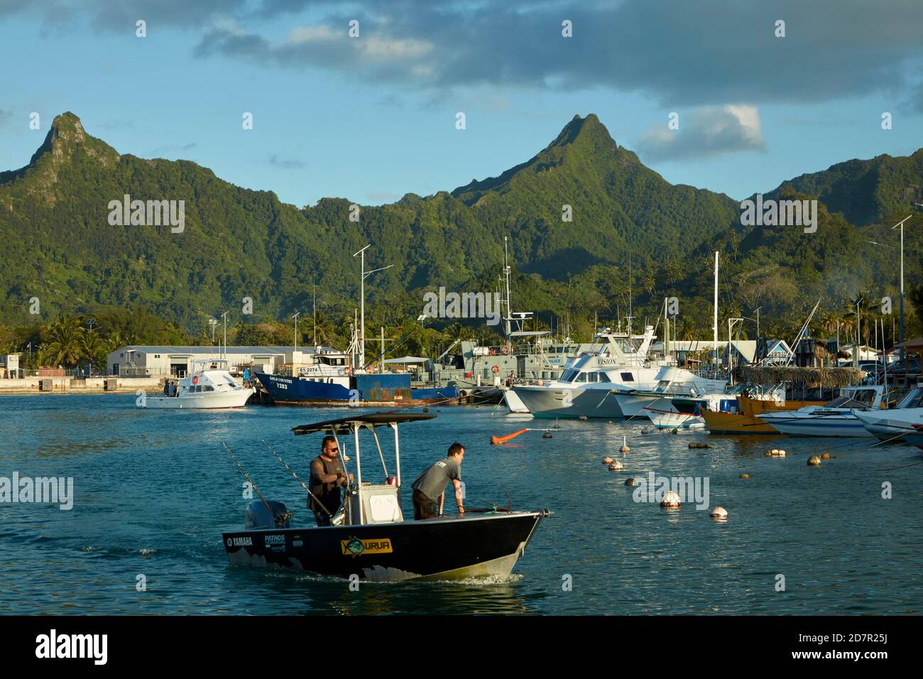 Boats, Avatui Harbour, Avarua, Rarotonga, Cook Islands, South Pacific ...