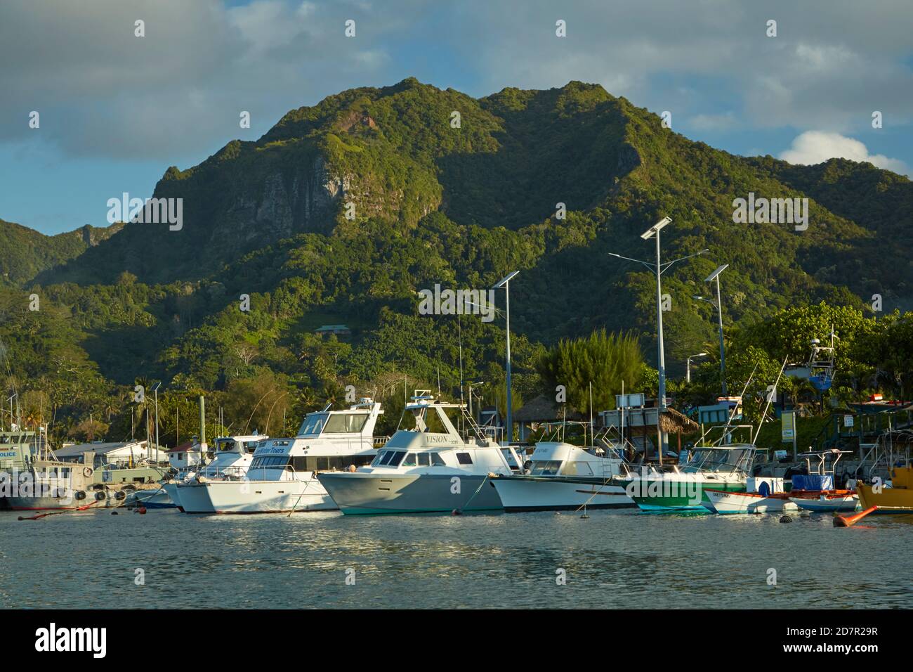 Boats, Avatui Harbour, Avarua, Rarotonga, Cook Islands, South Pacific ...