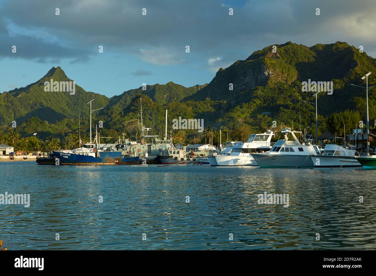 Boats, Avatui Harbour, Avarua, Rarotonga, Cook Islands, South Pacific ...