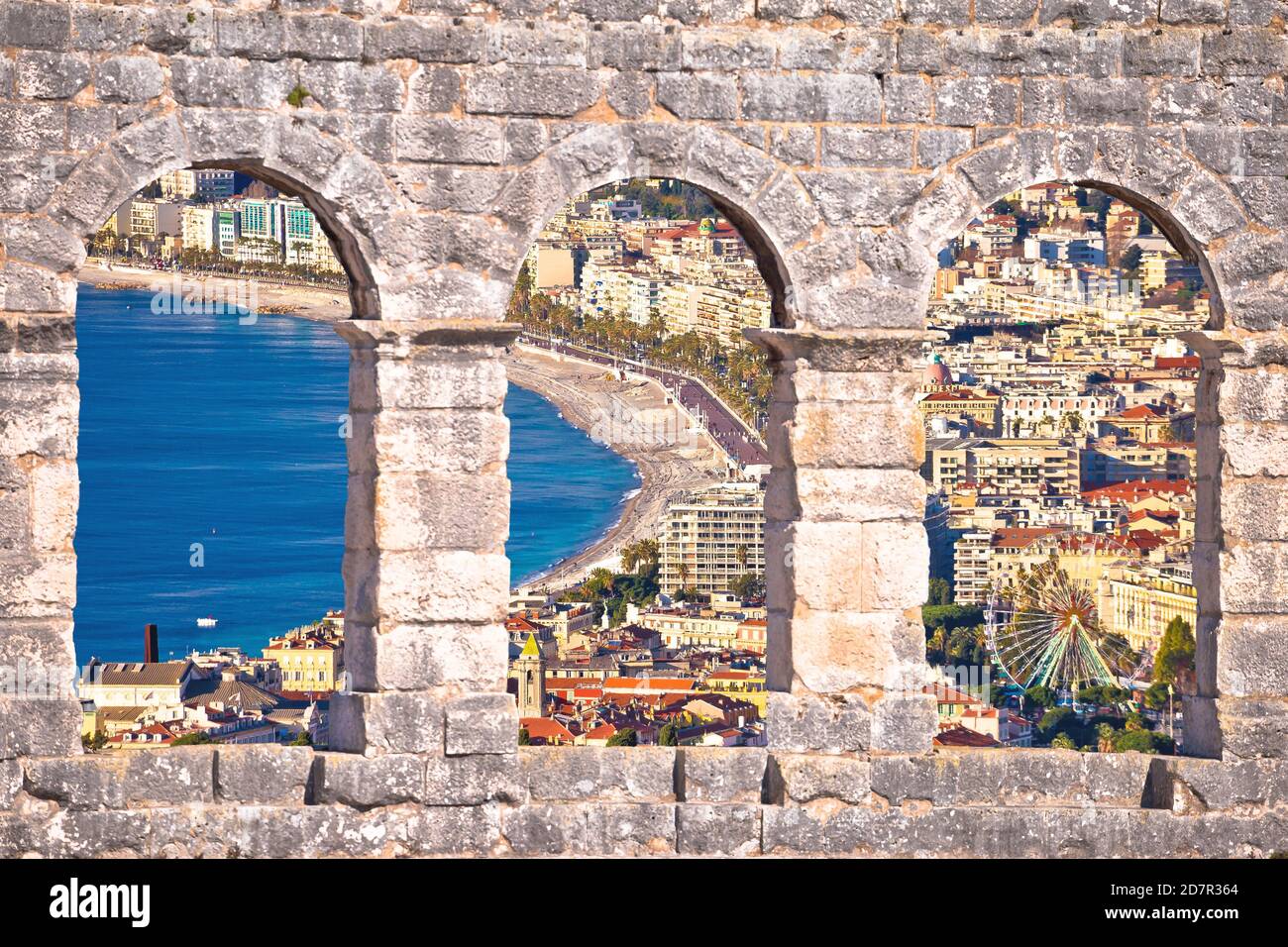 Nice france waterfront aerial hi-res stock photography and images - Alamy