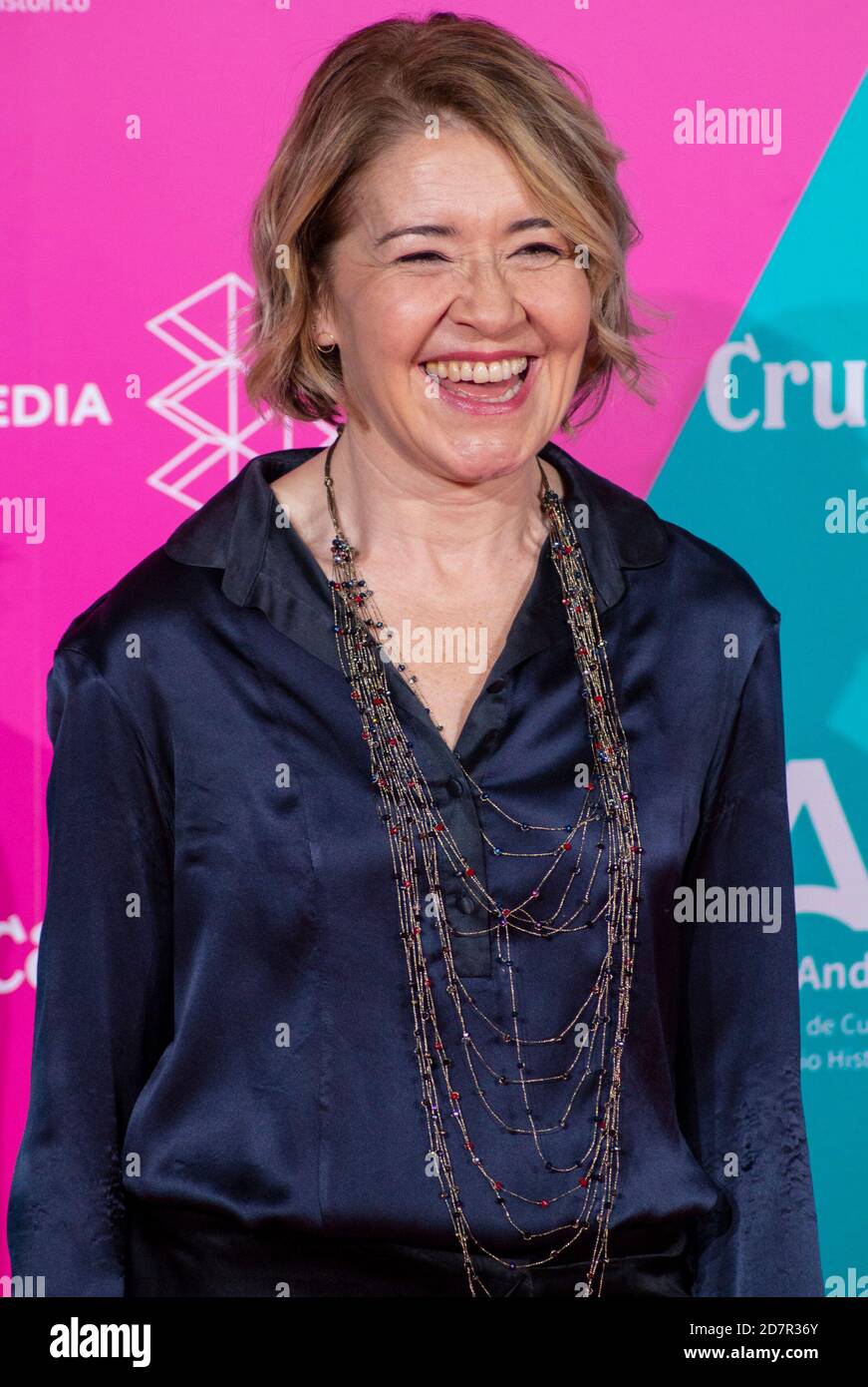 Maria Pujalte attends to Malaga film festival presentation at Circulo ...