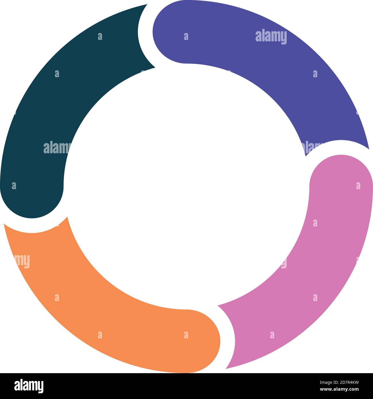infographic elements concept, colorful round chart icon over white ...