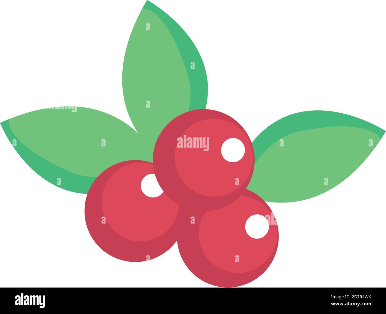 cranberries icon over white background, flat style, vector illustration ...