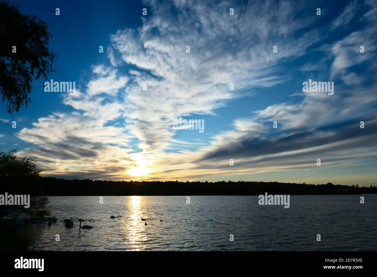 Sunrise Over A Lake High Resolution Stock Photography and Images - Alamy