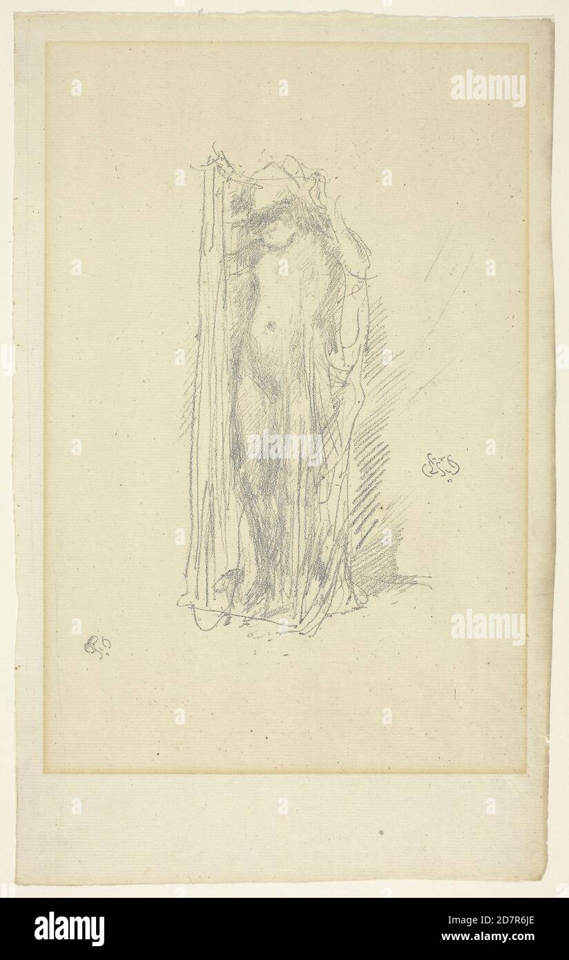 Model Draping - 1889; James McNeill Whistler; American; 1834-1903 ...