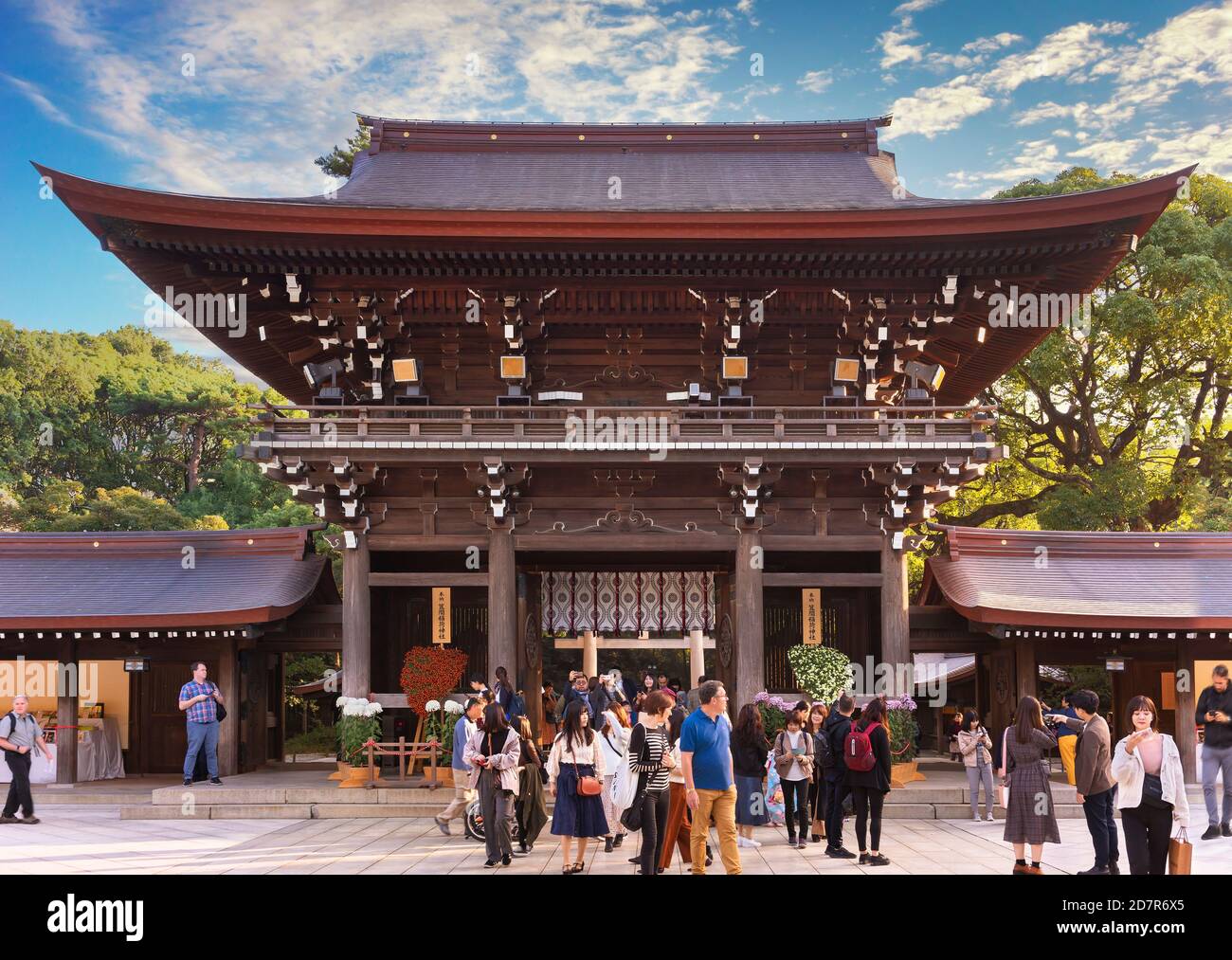 shibuya, japan - november 02 2019: Crowd of tourists enjoying the ...