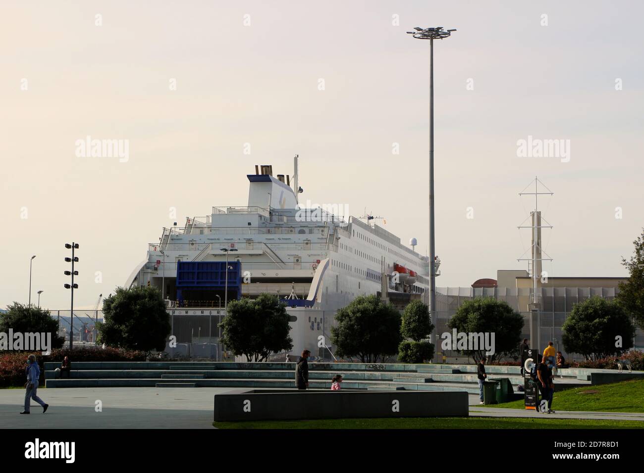 Brittany Ferries new Galicia ferry IMO 9856189 docked in the bay of ...