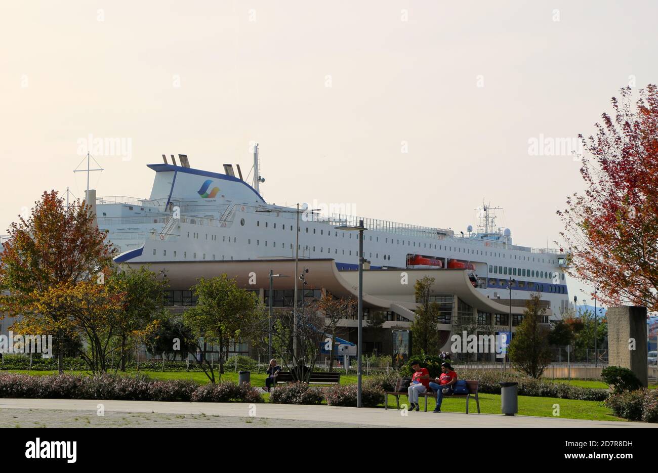 Brittany Ferries new Galicia ferry IMO 9856189 docked in the bay of ...