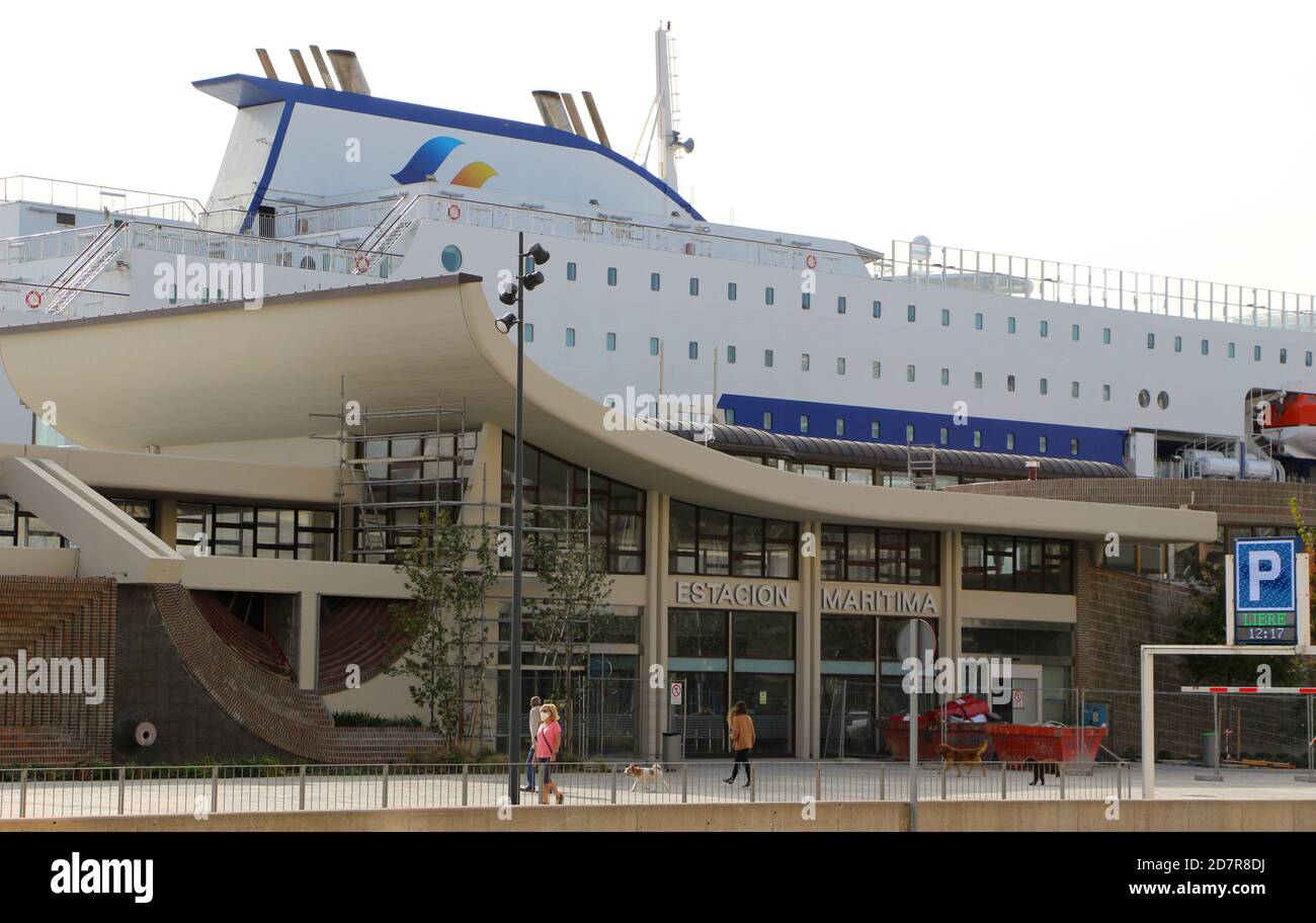 Brittany Ferries new Galicia ferry IMO 9856189 docked in the bay of ...