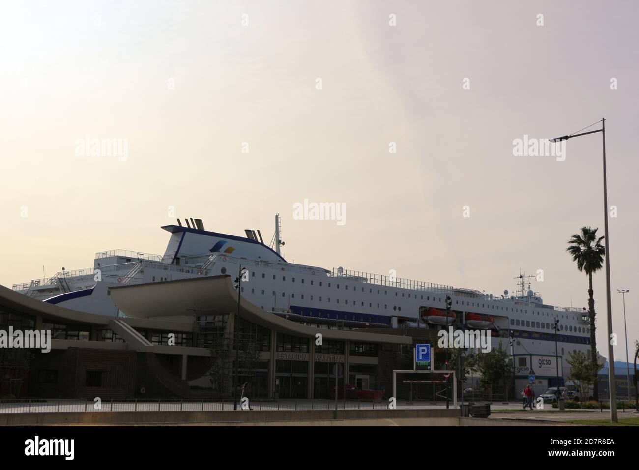 Brittany Ferries new Galicia ferry IMO 9856189 docked in the bay of ...