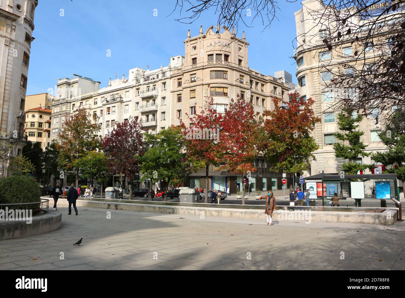 Assumption Square Santander Cantabria Spain on a sunny autumn morning ...