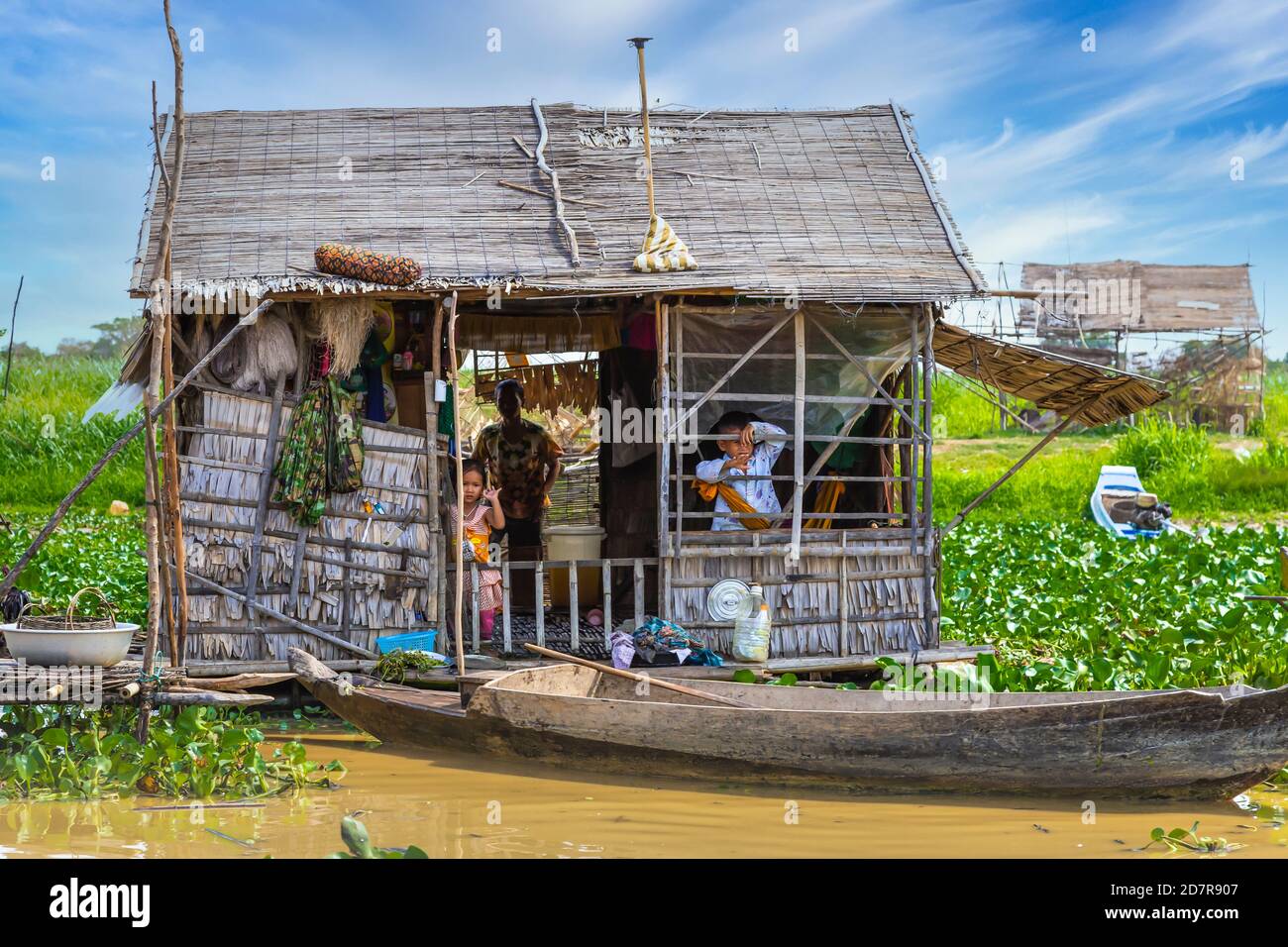 The floating villages of Tonle Sap, near Siem Reap, Cambodia, Asia ...